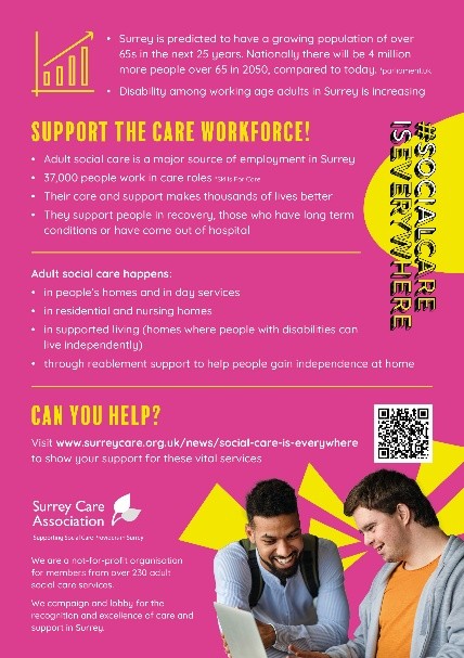 #providersunite event - Surrey Care Association: Advice and Support for Care Providers and Care ...